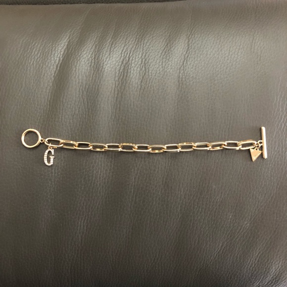 Guess | Jewelry | Gold Link Chain Guess Bracelet | Poshmark